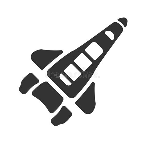 Space Shuttle Vector Icon Rocket Logo Space Flight Concept Icon
