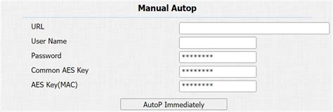 Auto Provisioning Via Configuration File