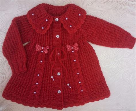 вязание | Knit baby sweaters, Baby sweater patterns, Baby girl knitting ...