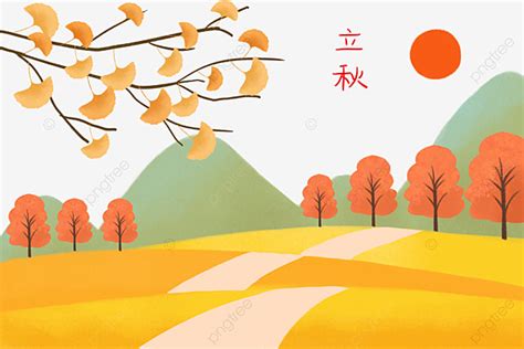 가을 풍경 가을 가을의 시작 식물 Png 일러스트 및 Psd 이미지 무료 다운로드 Pngtree