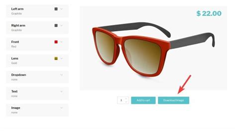Visual Product Configurator Save Configuration Image Add On Orion