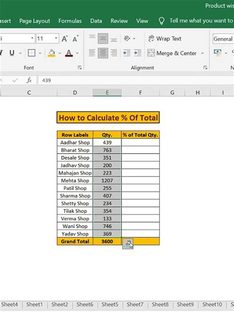 Excel Tricks Calculate Percentage Easy Way Exceltricks Exceldashboard Exceltutorial