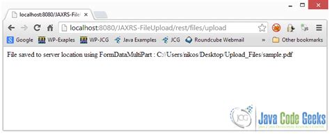 Jersey File Upload Example Java Code Geeks