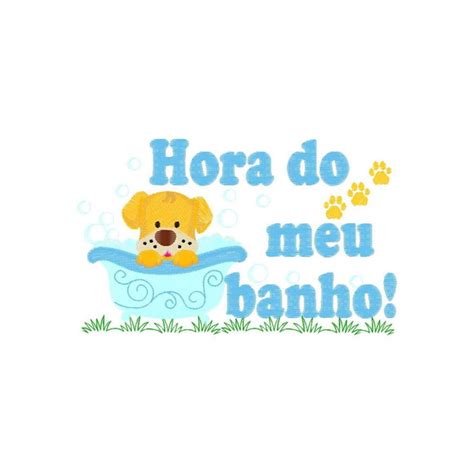 Matriz Hora Do Banho Cachorrinho Matrizes Bordado Elo7