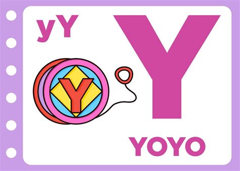 Letter Y Is For Yo Yo Vector 21639733 Vector Art At Vecteezy