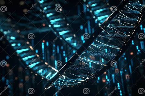 The Futuristic Dna Of Blockchain A Hyper Detailed Cartoon In 8k Stock