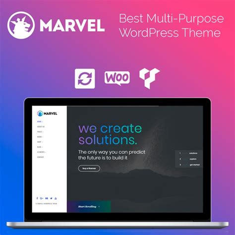 Marvel Responsive Vertical Menu Wordpress Theme Visualmodo