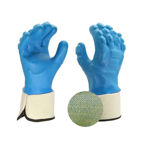 Pvc Industrial Gloves Coated Work Glove Ente Safety