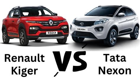 Renault Kiger Vs Tata Nexon Comparison Price And Features Car War
