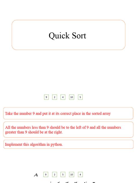 Quick Sort Pdf Software Engineering Computer Science