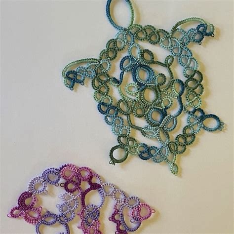 Tatting Pattern Pdf Turtle For Shuttles Etsy