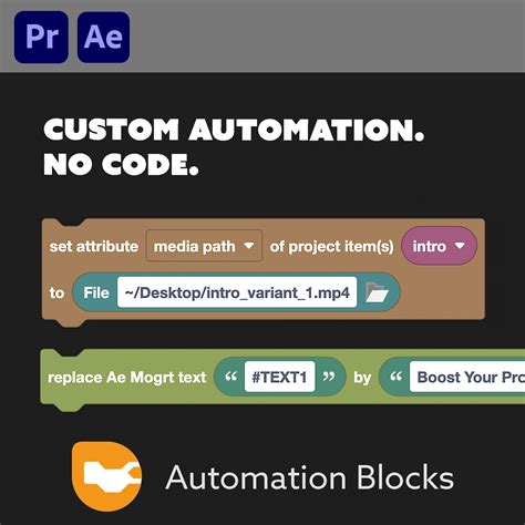 Automation Blocks For Premiere Pro Aescripts