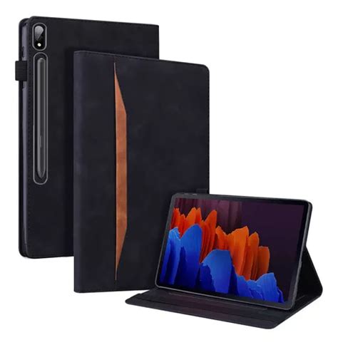 Funda De Cuero Con Tapa Para Samsung Tab A7 A8 Color Negro Mercadolibre