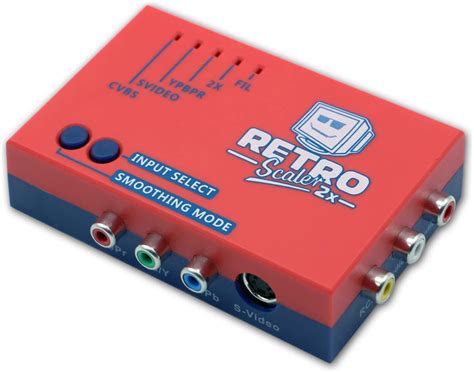 BITFUNX Conversor AV Para HDMI RetroScaler X Suporta Dois Modos De Linha Dupla Filtro E