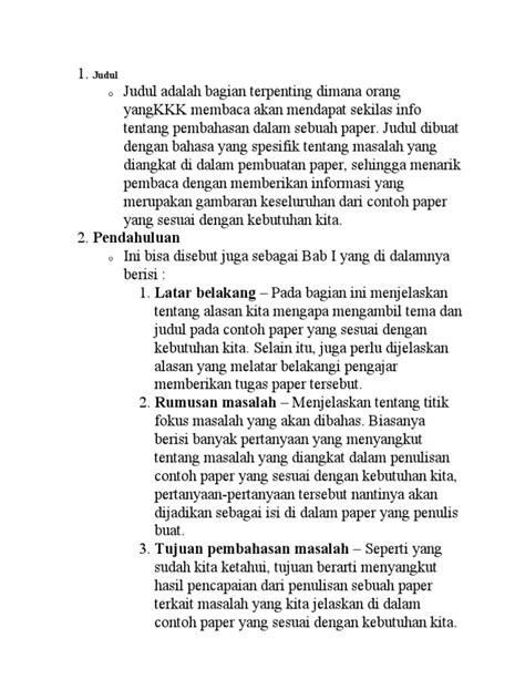 Cara Membuat Paper Yang Baik Dan Benar Pdf