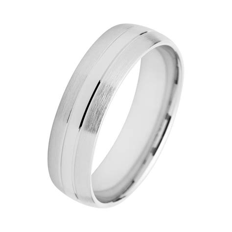 Unique Eheringe Weißgold mit Diamanten Breite 6 mm WR0860