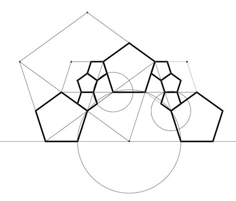 Geometry Art Pentagons