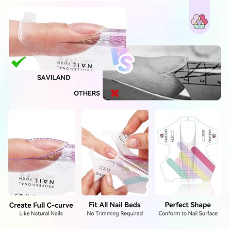 Saviland Reusable Nail Forms Perfect For Nail Extensions