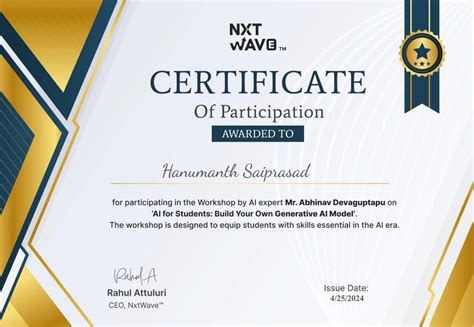 H Sai Prasad On Linkedin Nxtwave Megagenaiworkshop Generativeai Ai