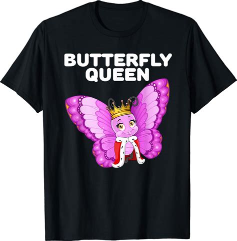 Butterfly Queen Girls Butterflies Tshirt Womens Butterfly T Shirt