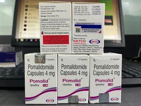Pomalid 4mg Pomalidomide Capsule At ₹ 5500 Bottle Pomalidomide In