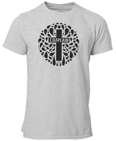 Retro Look Chaplain Unisex T Shirt For Pastors Ministers And Priests
