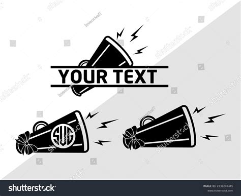 Cheer Megaphone Silhouette Vector