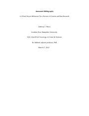 SOC324 4 2 Final Project Milestone Two Annotated Bibliography Docx