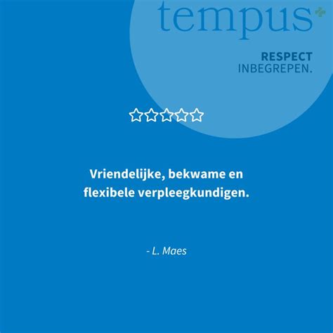 Tempus Thuisverpleging Op Linkedin Kort Maar Krachtig Dankjewel Voor