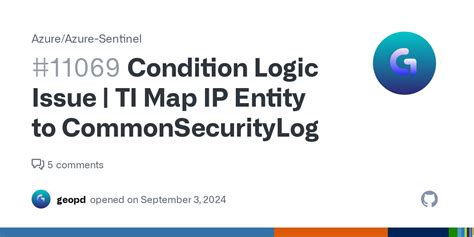 Condition Logic Issue Ti Map Ip Entity To Commonsecuritylog · Issue
