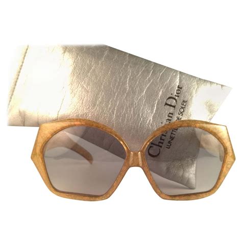 New Vintage Christian Dior 2028 60 Jasped Marbled Green Optyl
