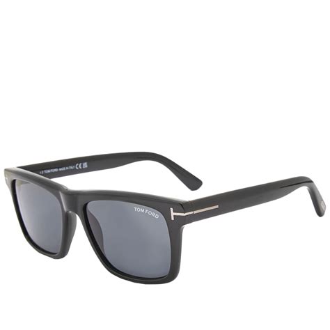 Tom Ford Buckley 02 Sunglasses Shiny Black And Smoke End Gb
