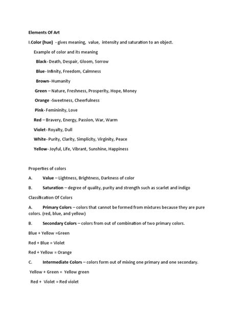Elements Functions Principles Rule Pdf Color Composition Visual Arts
