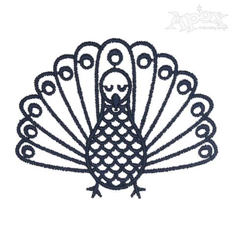 Peacock Outline Apex Embroidery Designs Monogram Fonts And Alphabets
