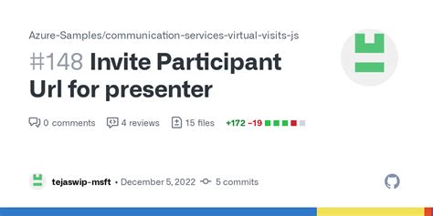 Invite Participant For Presenter By Tejaswip Msft Pull Request