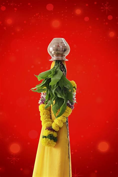 Gudi Padwa Festival In India Marathi New Year Stock Image Image Of