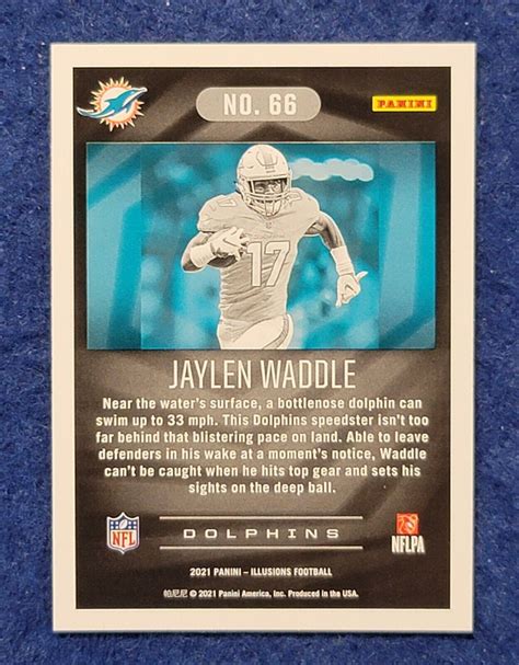 Mavin 2021 PANINI ILLUSIONS FOOTBALL JAYLEN WADDLE ROOKIE 66