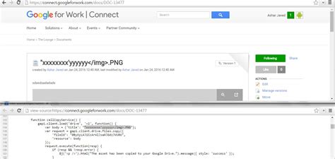 Respect XSS Stored Reflected And DOM XSS In Google For Work Connect GWC