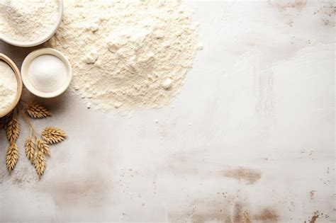 Premium Photo Hemp Flour On A Concrete Surface With Hemp Leaf Shape