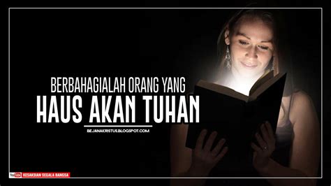 Berbahagialah Orang Yang Haus Akan Tuhan Bejana Kristus Bejana Kristus