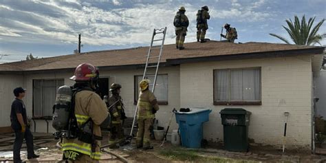 Attic Fire Leaves Neighbor Hospitalized 3 People Displaced In West Phoenix