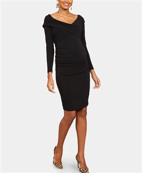 Motherhood Maternity Off The Shoulder Dress Macys