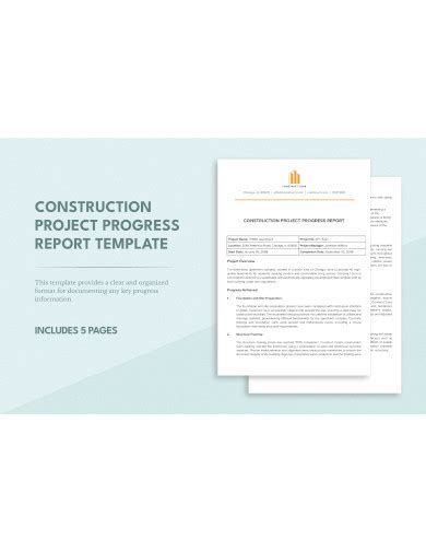 25 Free Construction Progress Report Samples To Download