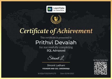 Prithvi Devaiah On Linkedin Sql Certification Careerdevelopment