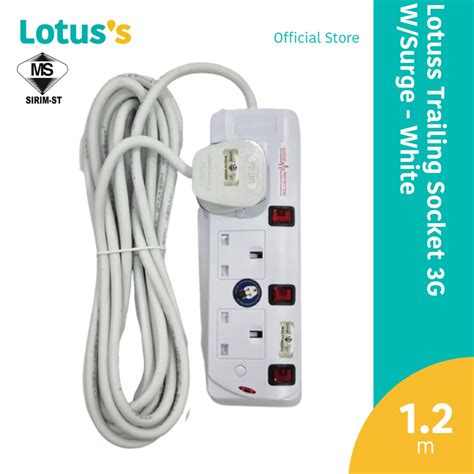 Lotuss Trailing Socket 3g W Surge White Shopee Malaysia