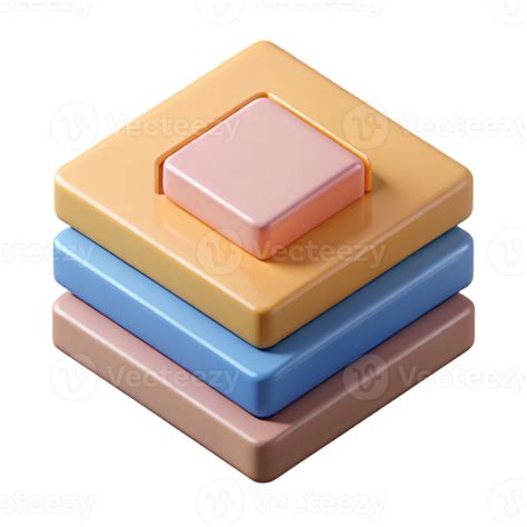 Picturesque Inspired Minimal Geometric Composition Of Overlapping Squares Clean Lines Flat