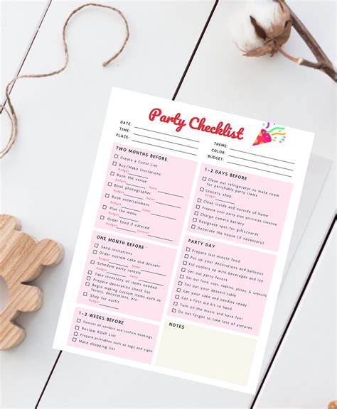 Printable Party Planning Checklist Ultimate Event Organizer Etsy