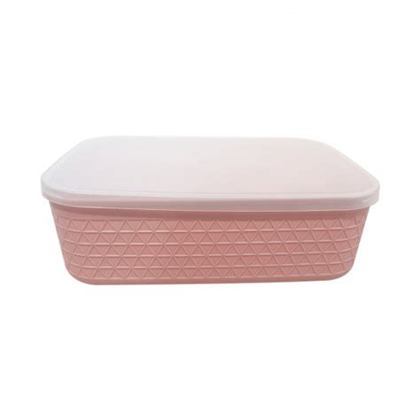 Кутия за съхранение с капак розова Miniso България