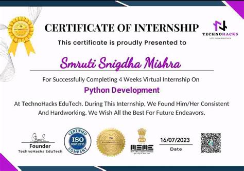 Smruti Snigdha Mishra On Linkedin Givemycertificate Community