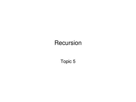recursion topic ppt download